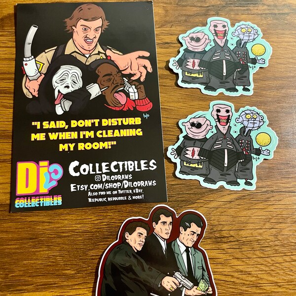 Ed Raisers Sticker Hellraiser Stickers Cartoon Horror Mashup Nostalgia ...