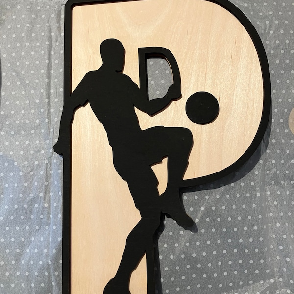 Football Name Sign - Football Letters - Personalised Name Sign - Custom ...