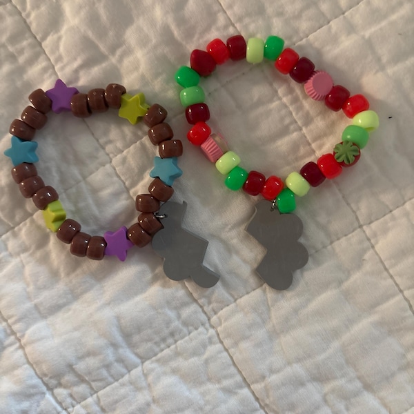 Cosmo and Sprout Friendship Bracelet 2-pack: Polymer Clay Charms - Etsy