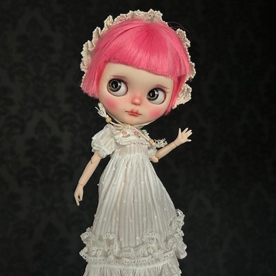 Blythe Two Piece Set, Blythe Vintage Dress, Blythe White Dress, Neo ...