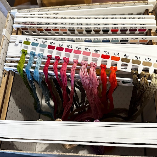 Floss Hangers With X500 Printed DMC Swatches | *new Sizes* | 4 Sizes to ...