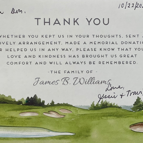 Sympathy Acknowledgement Cards, Funeral Thank You and Bereavement Notes ...