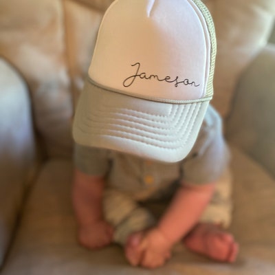 Personalized Infant Trucker Hat, Infant Trucker Hat, Baby Trucker Hat ...