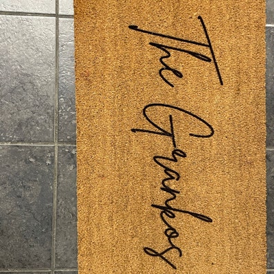 Personalized Welcome Mat, Custom Door Mat, Family Name Doormat, Wedding ...