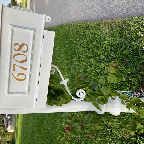 Mailbox Numbers - Custom Vinyl Decals Made to Match Your HOA Color ...