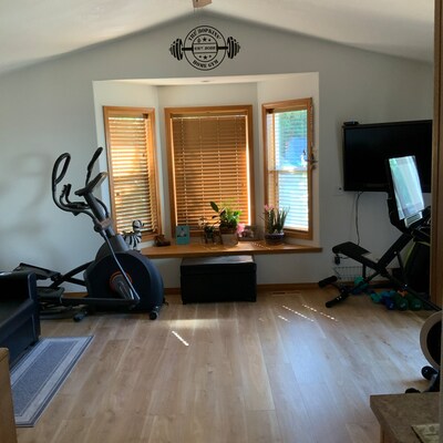 Personalized Home Gym Weight Room Sign Fitness Wall Decal, Vinyl ...