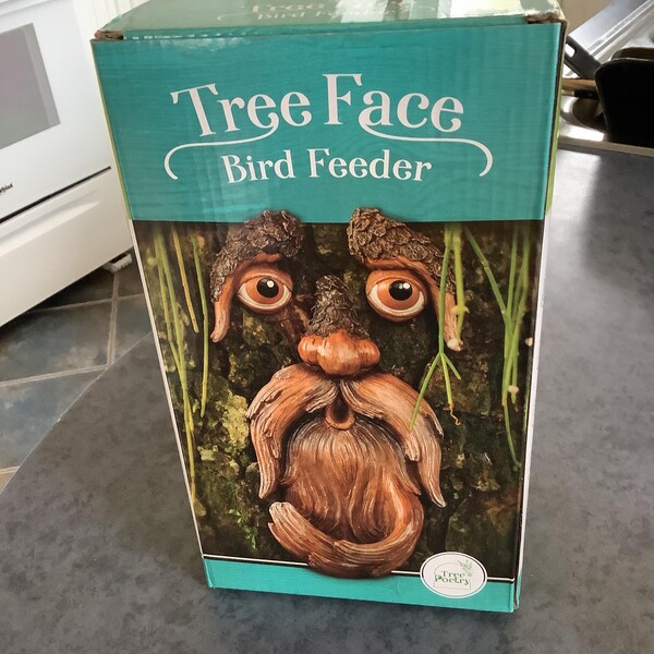Tree Faces Garden Decor –tree Hugger Bird Feeder– Yard Art– Gift for ...