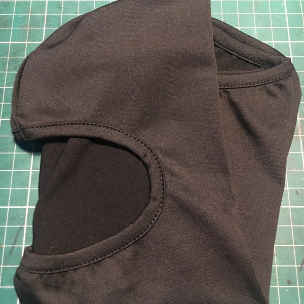 Black Ultra Thin Stretch Balaclava Snood Ski Moto Quad Bike Face Mask ...