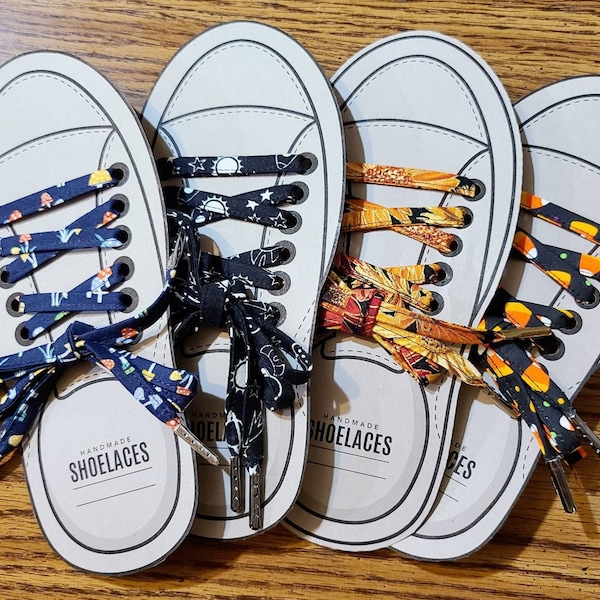 PRINTABLE Shoelace Display Cards: Packaging for Handmade Sneaker Laces ...