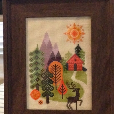 In the Forest Cross Stitch Pattern digital Format PDF - Etsy