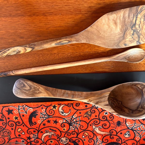 Olive Wood Tasting Spoon - Etsy