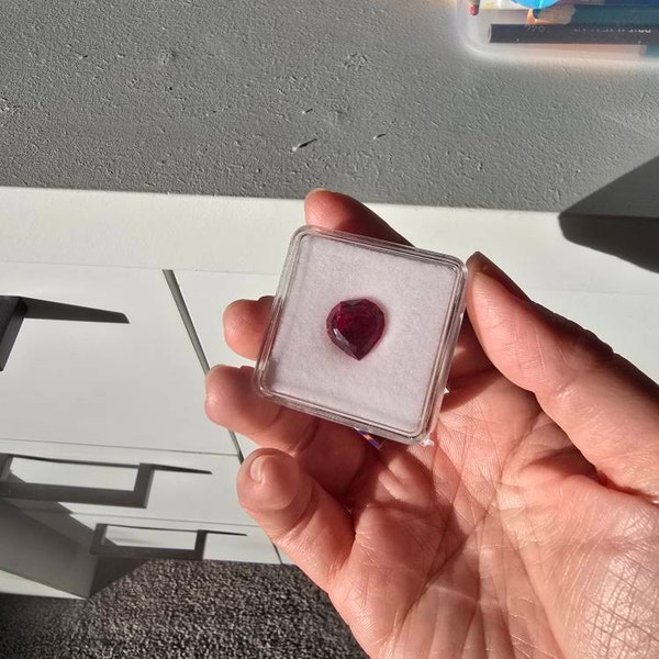 Precision Cut 3.52ct Lab Lumo Garnet YAG Yttrium Aluminum Garnet Pulled ...