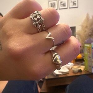 Multiple Styles Punk Ring, Gothic Rings, Boho Ring, Adjustable Chunky ...