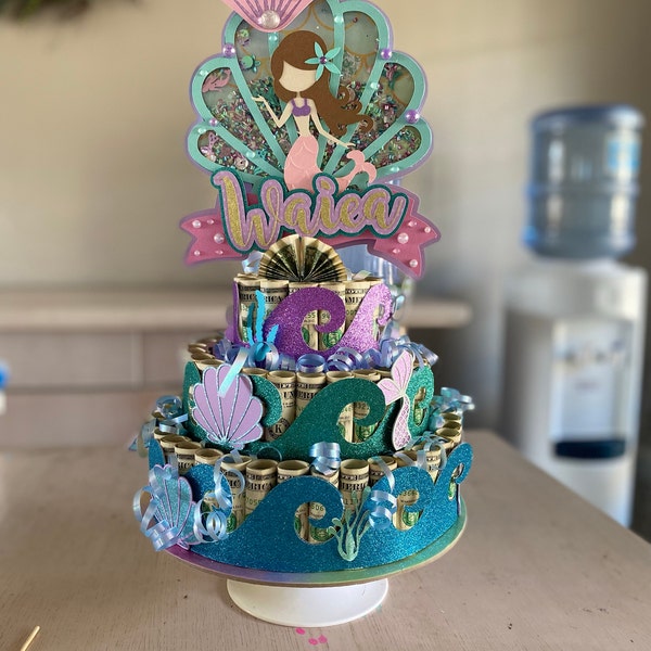 Mermaid Cake Topper, Cake Topper, Mermaid Topper, Light Pink - Etsy