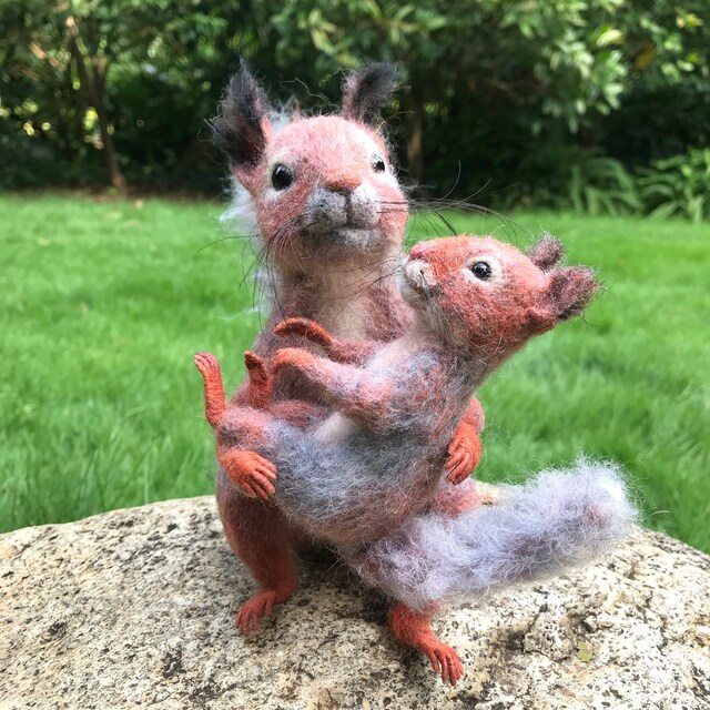 Cute and realistic handmade felting animals. by DzenFeltingToys