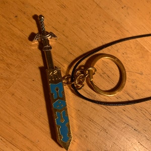 Zelda Master Sword Necklace or Keychain with Removable Sword | Etsy