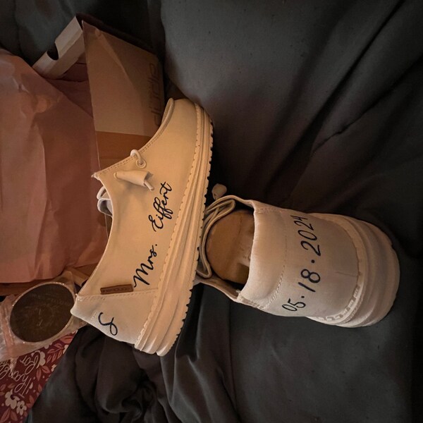 Womens / Wedding Custom Dude Shoes - Perfect for Custom Gifts, Bridal ...