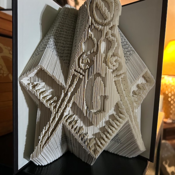 Custom Monogram Book Folding - Etsy