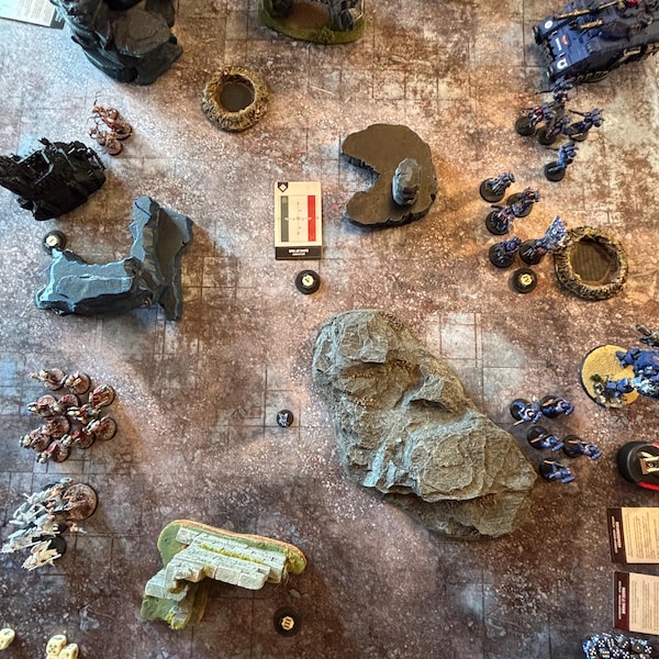 Tabletop Wargame Battle Mat W\ Bag - Urban Ruins - 44x60, 22x30, 36x36 ...