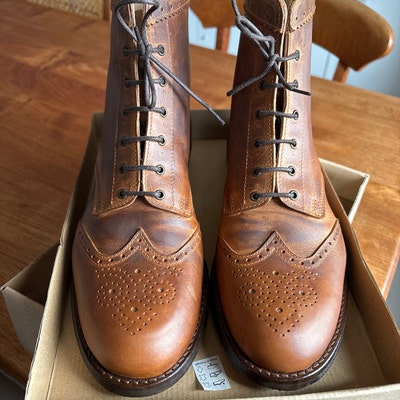 Handmade Boots Men Mens Leather Boots Mens Boots Man Lace-up Ankle ...