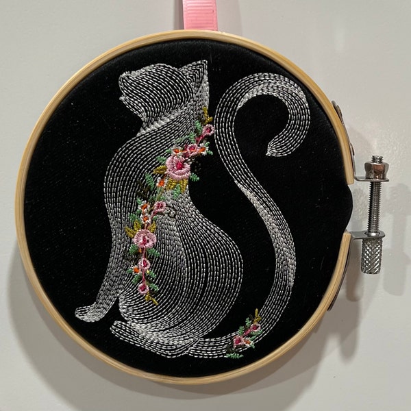 The Beauty of Whitework - Cat - Machine Embroidery Designs Instant ...