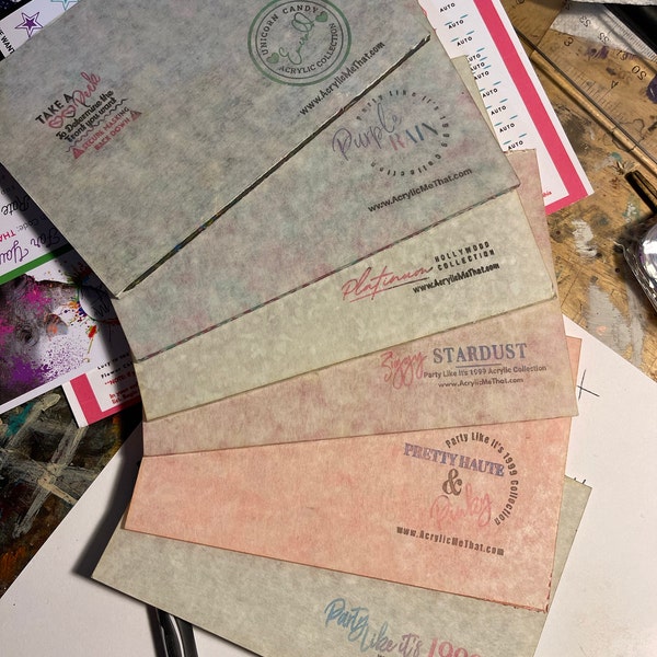 Acrylic Sheet Glowforge Ready Sheet Rainbow Glitter Cast PMMA Material ...