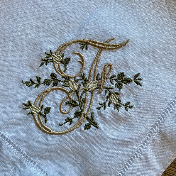 2 Sizes: 4" and 5" Fancy Floral Vine Monogram Embroidery Font for Embroidery Machine/ BX Font ...