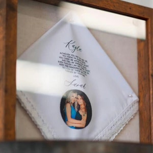 CUSTOM PHOTO Memorial Wedding Gift for Bride, for Groom, Memorial ...
