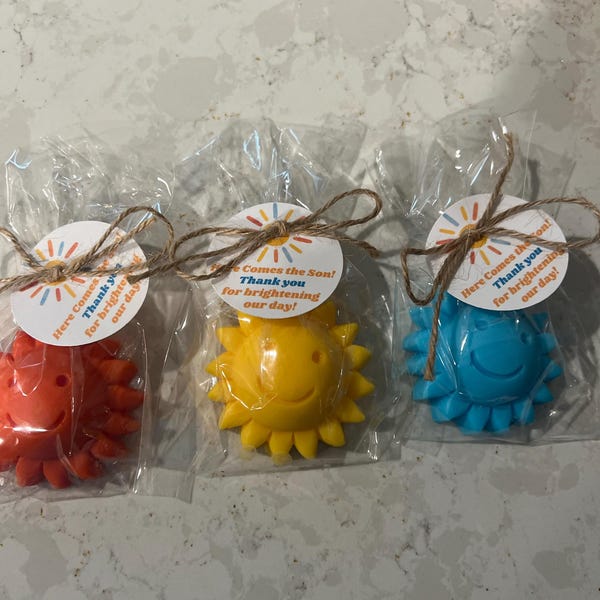 Sun Baby Shower Soap Favors Sunshine Soap Here Comes the Son Soap Baby ...