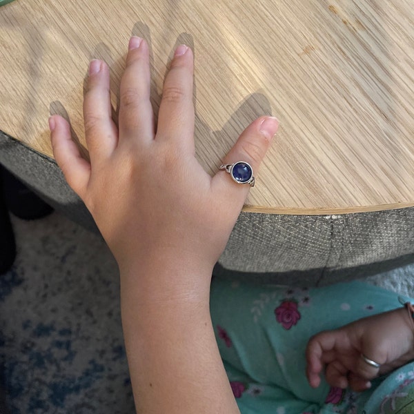 Sterling Silver Mood Ring Changes Colors Indicating Your Mood, Little ...