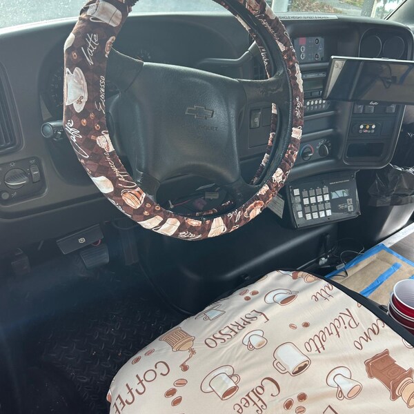 Patchwork Steering Wheel Cover, Faux Quilt Design, Car Accessories ...