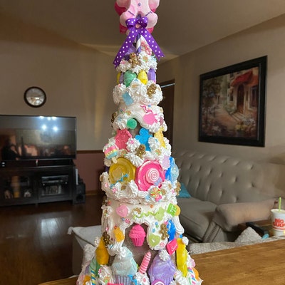 Fake Ribbon Candy Fake Candy Faux Ribbon Candy Candy Tiered Tray Decor ...