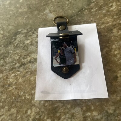 Man Accessory Leather Keychain With Photo, Personalized Gifts for Him ...