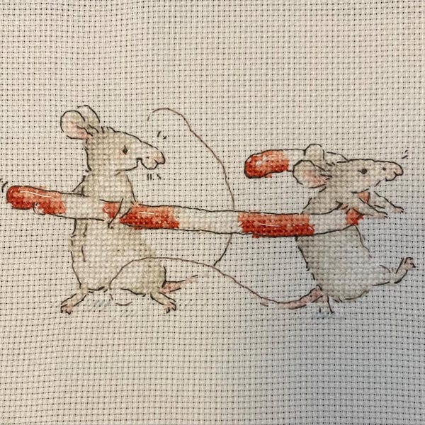Fox and Rabbit Cross Stitch Pattern Fox and Bunny Friends Instant ...