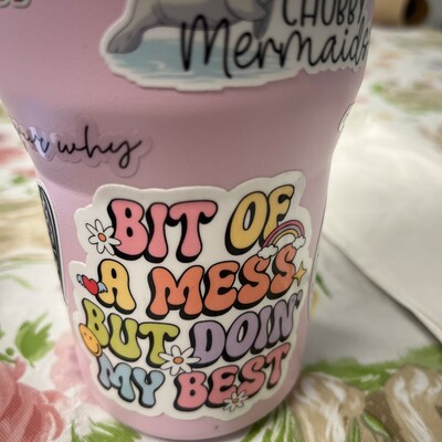 Bad Ass With a Good Ass Waterproof Sticker, Holographic Stickers ...