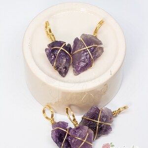 Amethyst Arrowhead Stone Jewelry Making and Wire Wrapping Chakra Feng ...