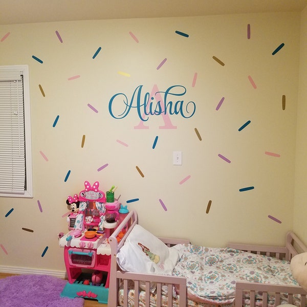 Sprinkle Wall Decals - Confetti Wall Decal Set, Vinyl Wall Decals, Wall ...