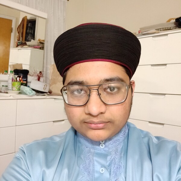 Handmade Bordeaux & Black Sarik, Pecinya, Sorban, Imamah, Kufi Cap ...