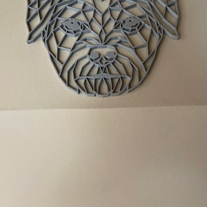 Geometric Rottweiler Dog Pet Wall Art Decor Hanging Decoration 3D ...