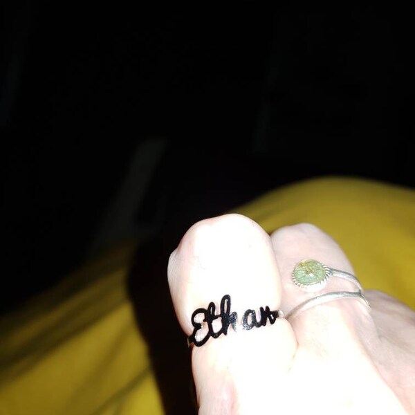 Actual Signature Ring, Memorial Ring, Handwriting Ring, Custom Writing ...