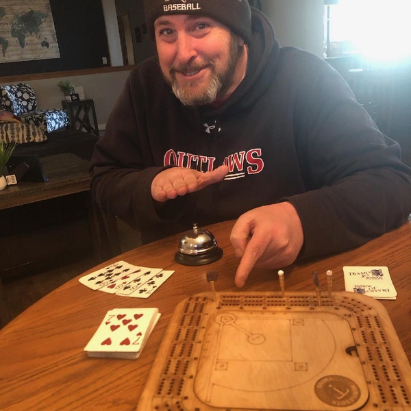 Custom Hockey Cribbage Board: Personalized Team Logo Gift - Etsy