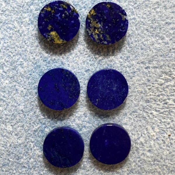 Natural Larimar Triangle Shape Smooth Cabochon Flat Back Gemstone Stone ...