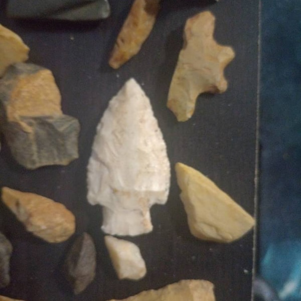 5 Paleo Flint Blade Tool Knife Point Arrowheads Indian Artifact - Etsy