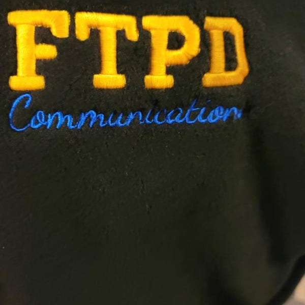 Personalised Embroidered Fleece Jacket-custom Text Work Wear Zip up ...