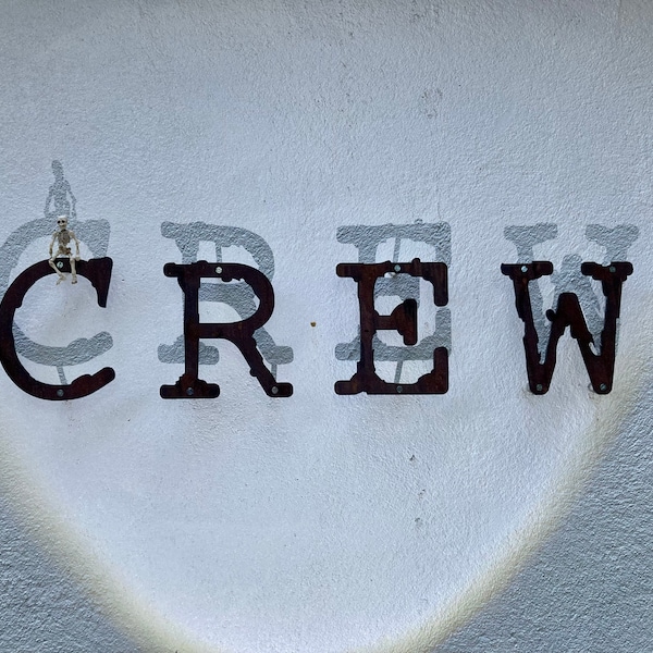 Rustic Metal Letters Recycled Steel 6 Inch Tall Recycled Steel Custom ...