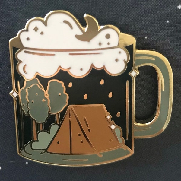 Camping Enamel Pin | Travel Enamel Pin | Outdoor Enamel Pin | Camping ...