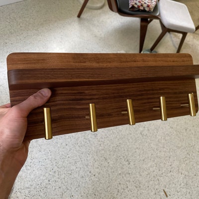 Hardwood Coat Rack Walnut Maple Cherry Farm Modern Customizable - Etsy