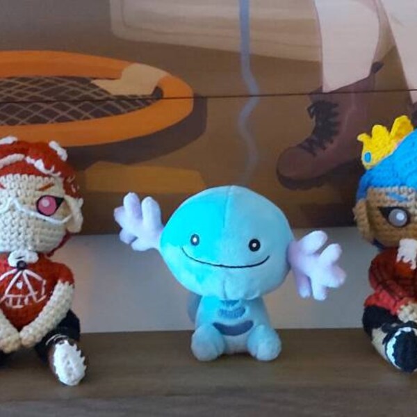 Lunala Solgaleo Pokemon Sun Moon Alola Chibi Plushie Amigurumi Stuffed ...