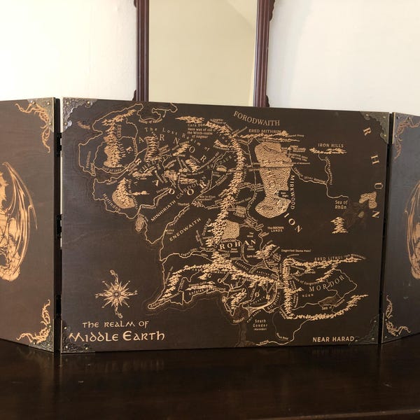 Custom Dungeon Master Screen, Wooden RPG Screen, Dm Screen Magnetic ...