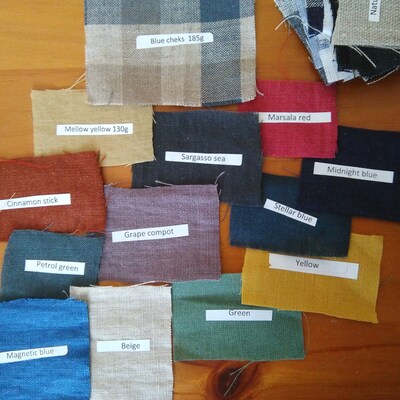 Fabrics Color Card, Lithuanian Linen, OEKO TEX Certified Linen - Etsy
